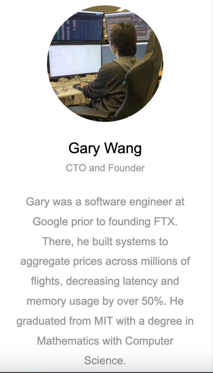 FTX被盗迷踪：神秘的CTO Gary Wang是谁？ - AiCoin