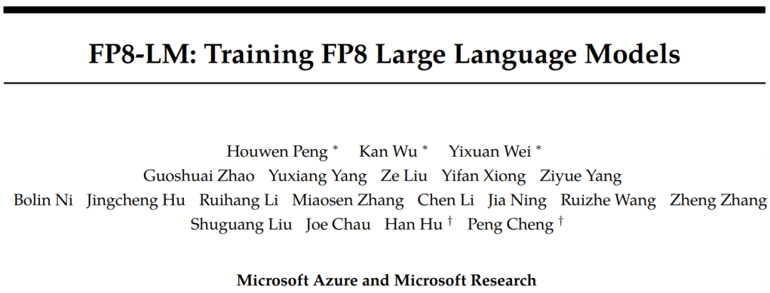 Training large models with FP8 is very efficient. Microsoft: 64% faster ...