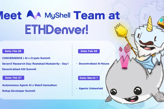 MyShell亮相ETH Denver 2024，展示去中心化生成式AI创新 - AICoin