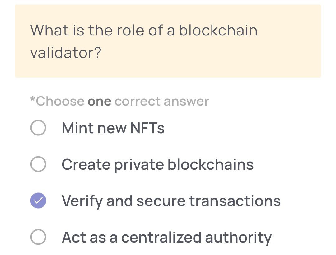 What is the role of a blockchain validator? Xenea wallet Quiz - AiCoin