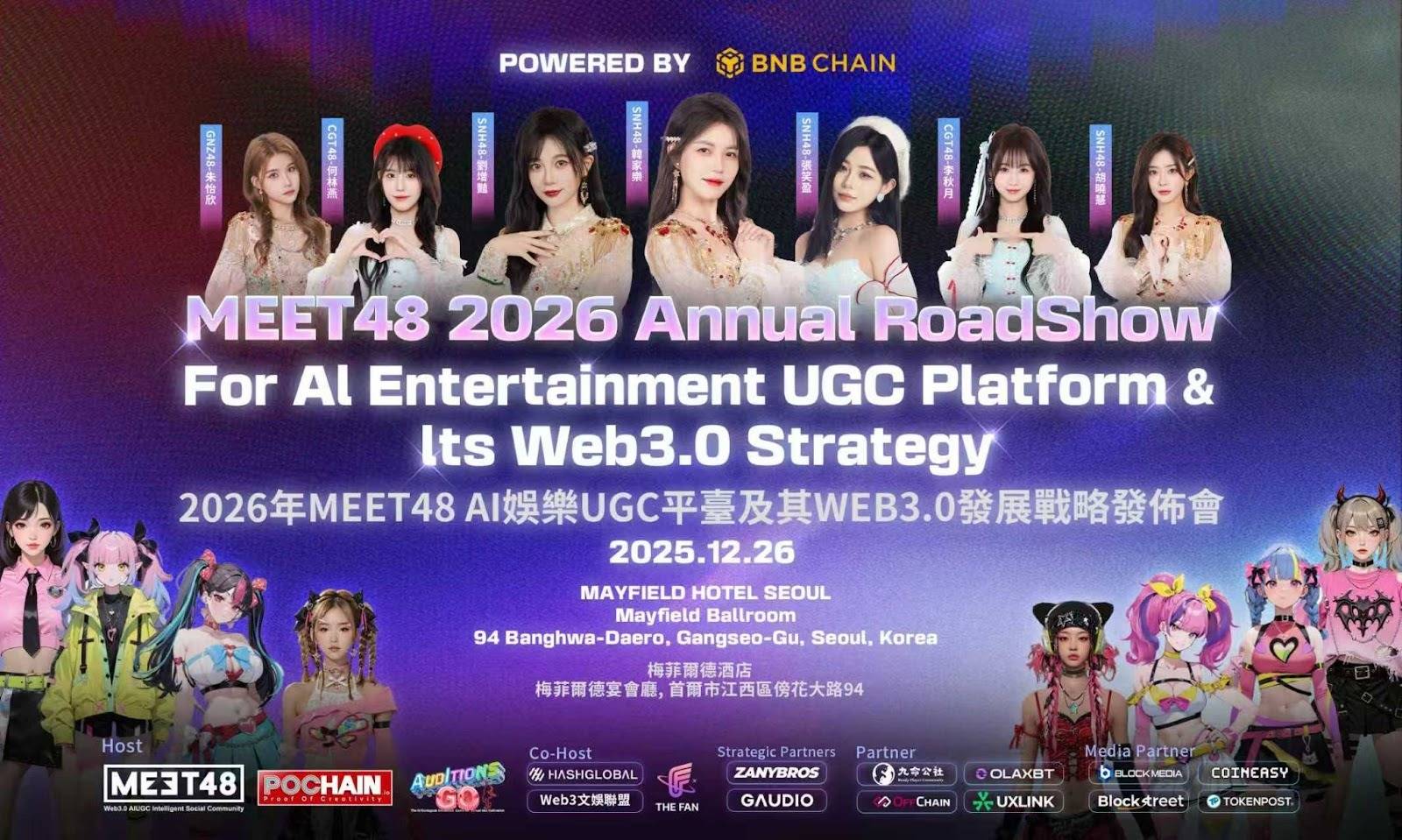 The "MEET48 2026 AI Entertainment UGC Platform and Web 3.0 Development ...